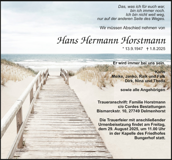 Gedenkbäume von Hans Hermann Horstmann | Trauer.de
