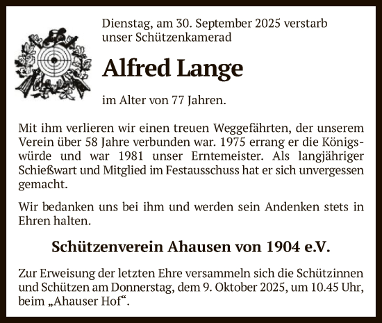 Traueranzeigen der letzten 14 Tage | Trauer.de
