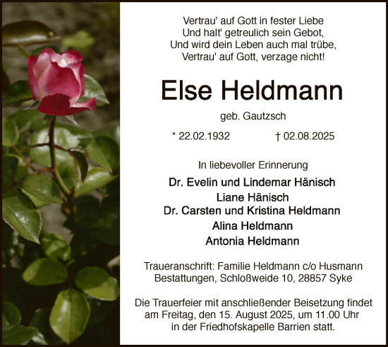 Traueranzeigen | Trauer.de