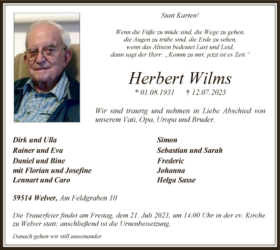 Traueranzeigen | Trauer.de