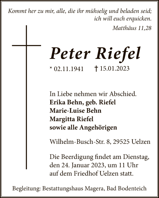 Traueranzeigen aus az-uelzen | Trauer.de